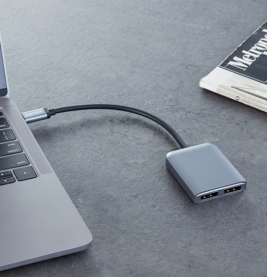 iAdapt USB-C to Dual DisplayPort™ Adapter