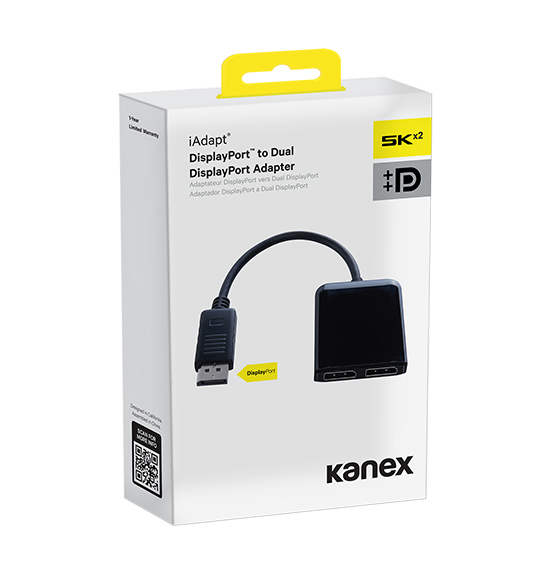 Kanex iAdapt DisplayPort™ to Dual DisplayPort Adapter
