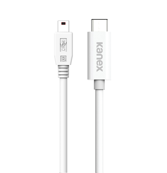 Kanex USB-C to Mini-B Cable 4 Feet -White