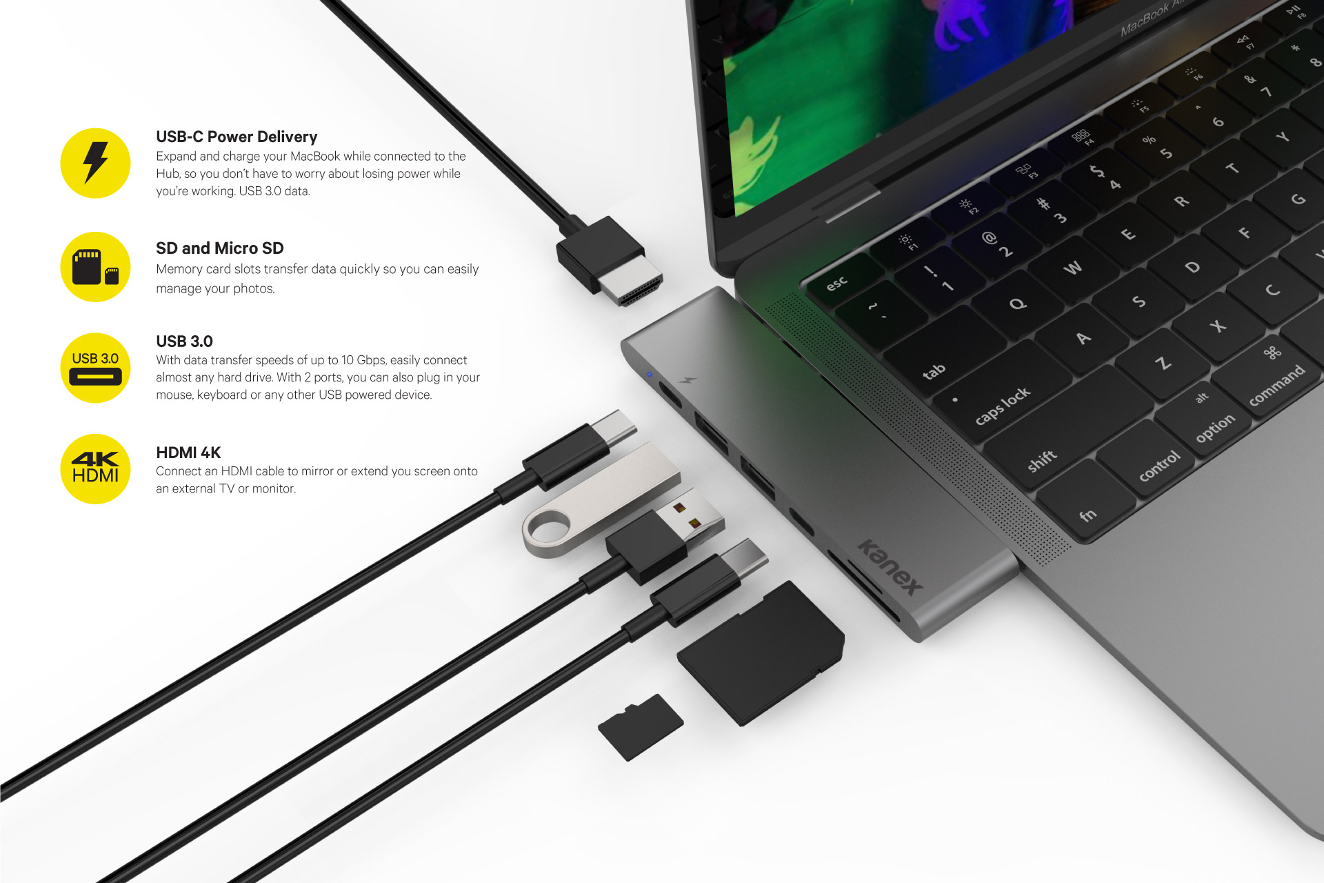 iAdapt 7-in-1 Multiport USB-C Hub + Card Reader iAdapt 7-in-1 Multiport USB-C Hub + Card Reader